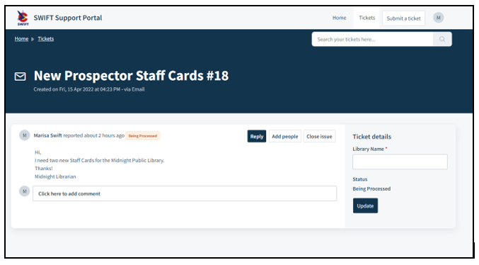 SWIFT Support Portal – Swift ILL